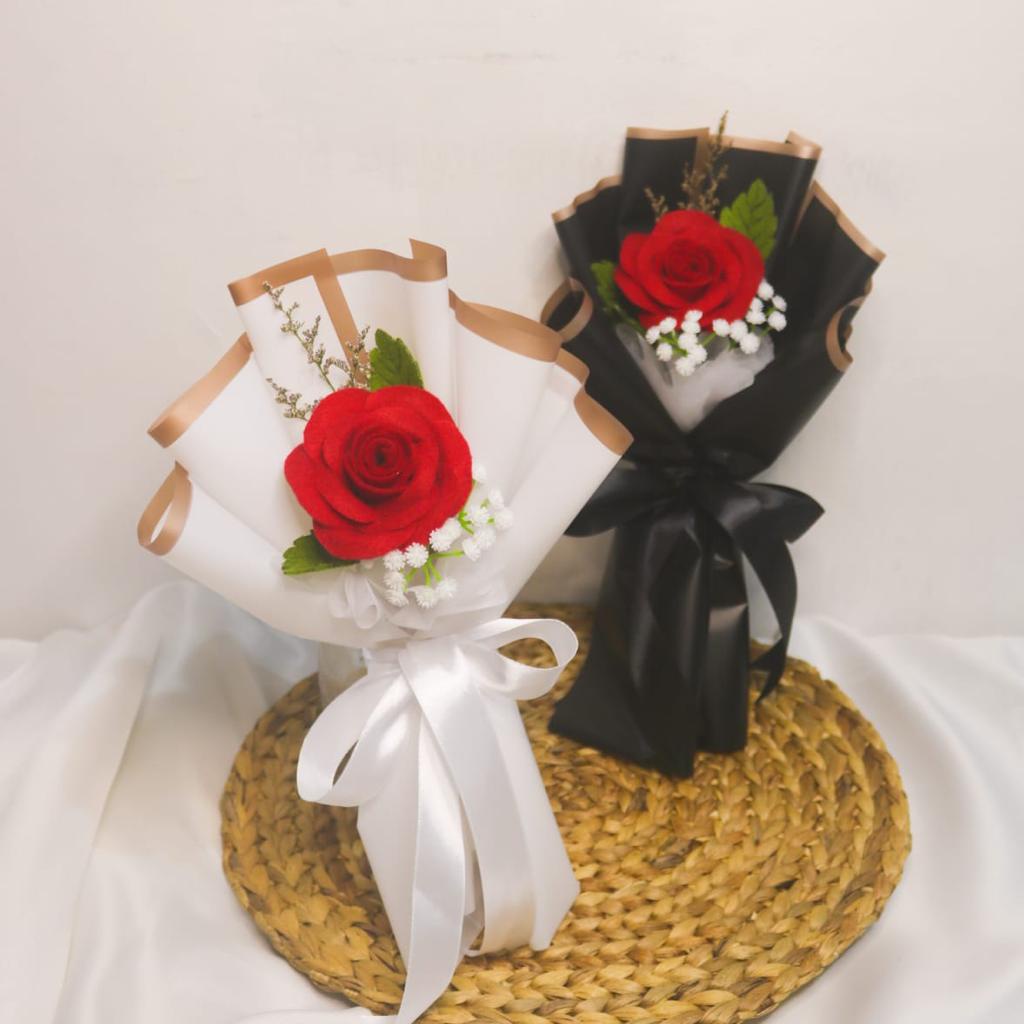 Jual Buket Bunga Mawar (Buket Flanel/Hadiah Anniv/Hadiah Wisuda ...