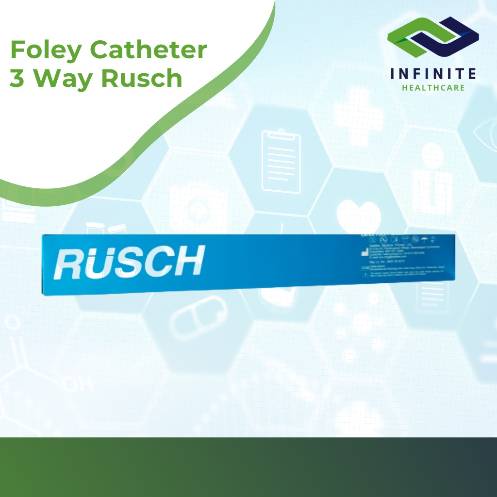 Jual Rusch Foley Catheter 3 Way Selang Urine Folley Kateter Latex Rusch ...