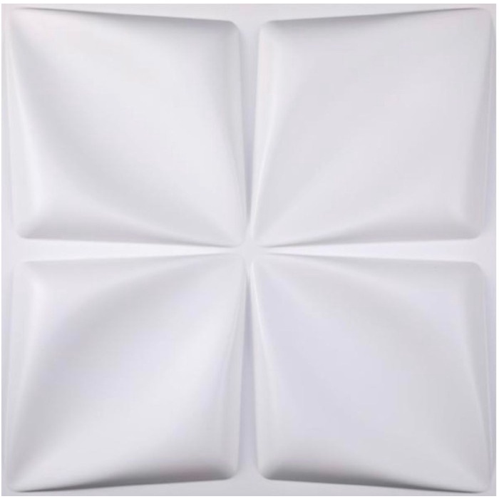 Jual Wall Panel Wallpanel PVC 3d Timbul Putih 50 cm x 50 cm - 501 ...