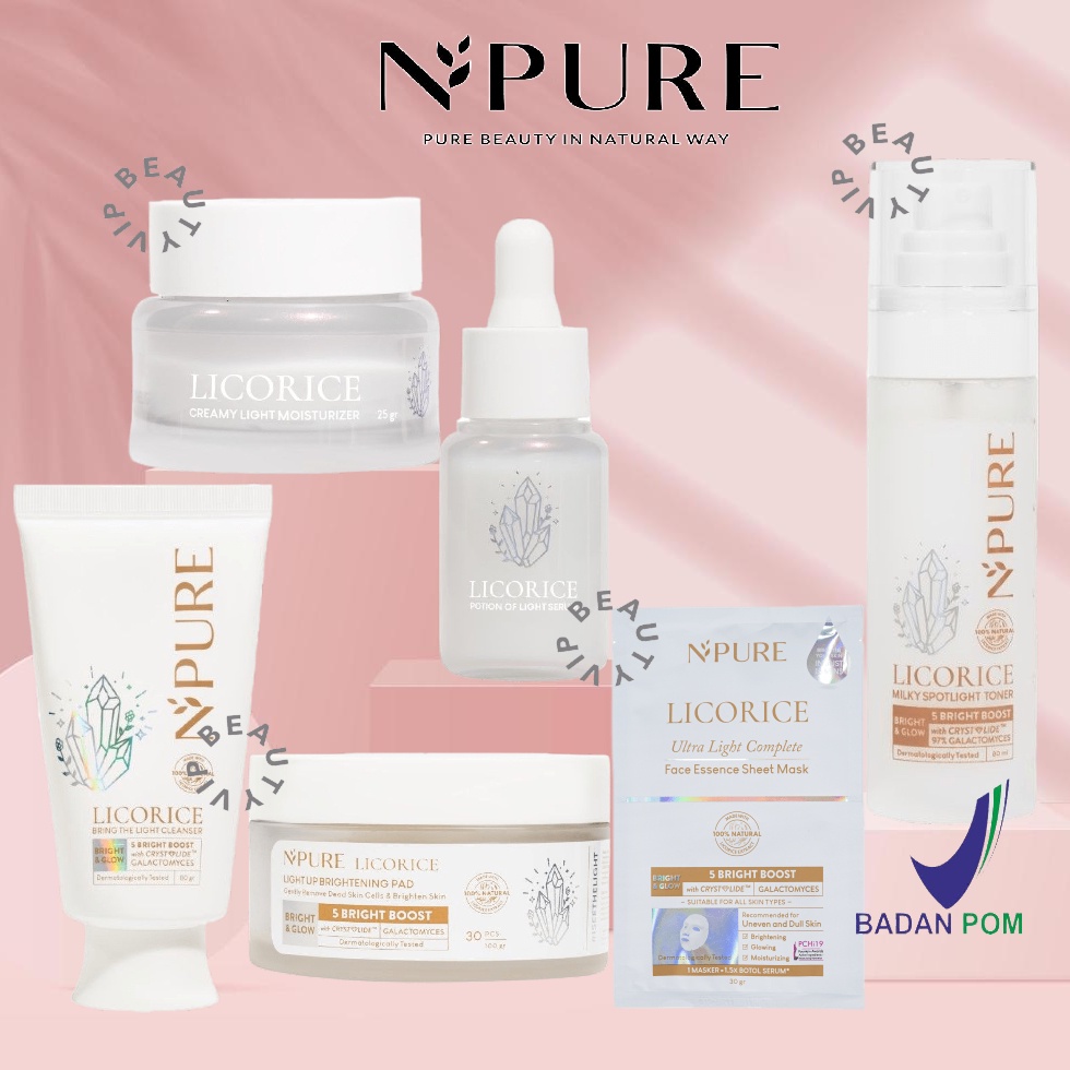 Jual NPURE Licorice Brightening Series - The Light Cleanser | Milky ...
