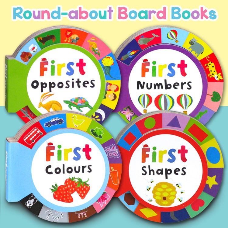 Jual [NPP] First Numbers / Opposites / Shapes / Colours - Roundabout ...