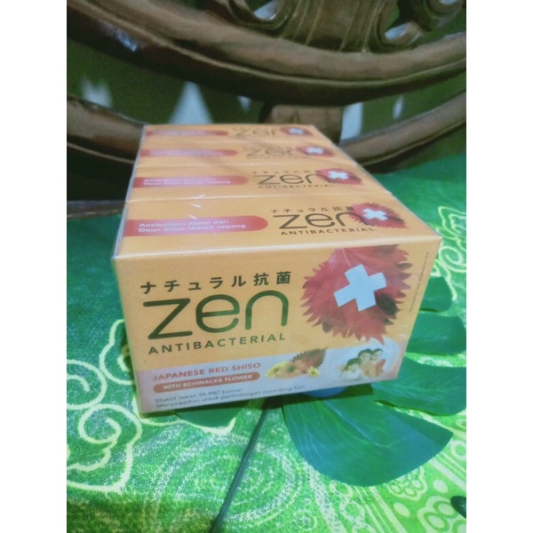 Jual Zen Sabun Batang Antibacterial Japanese Red Shiso isi 4 ( 70g ...