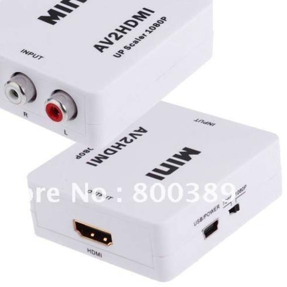 Jual converter av rca to hdmi / RCA AV to HDMI Converter | Shopee Indonesia