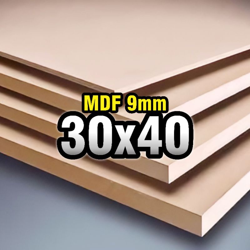 Jual Papan Kayu MDF Murah Ukuran 30x40cm Tebal 9mm | Shopee Indonesia