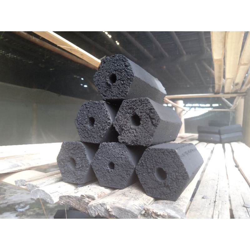 Jual Arang Batok Bracket Hexagonal Kualitas Residu Per 5KG | Shopee ...