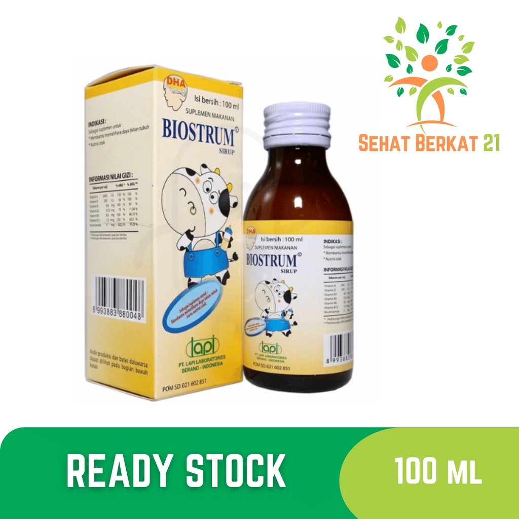 Jual BIOSTRUM SYRUP 100 ML - Multivitamin Suplemen Daya Tahan Tubuh dan ...