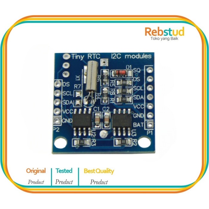 Jual Module Tiny RTC 12C DS1307 Real Time Clock Tanpa Baterai | Shopee ...