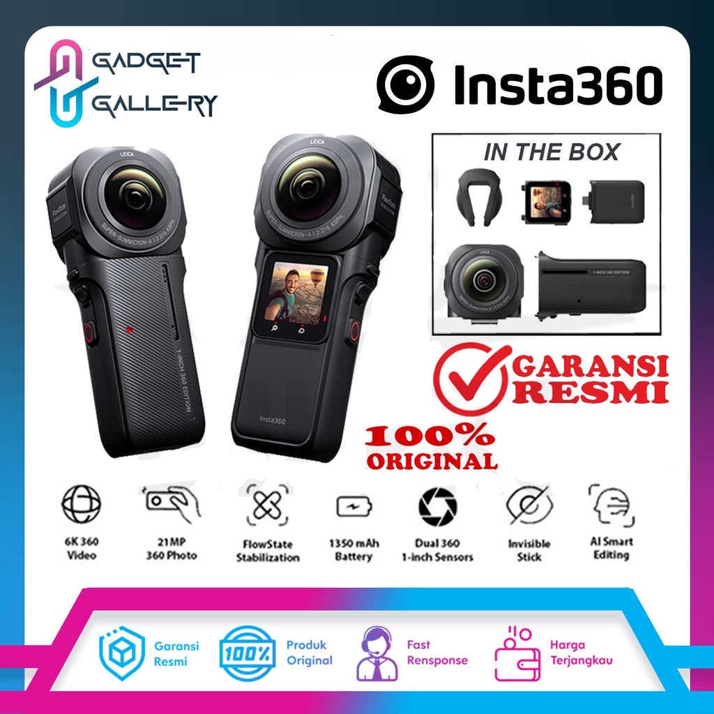 Jual Insta 360 One RS 1 inch 360 Edition Insta360 Action Camera ...