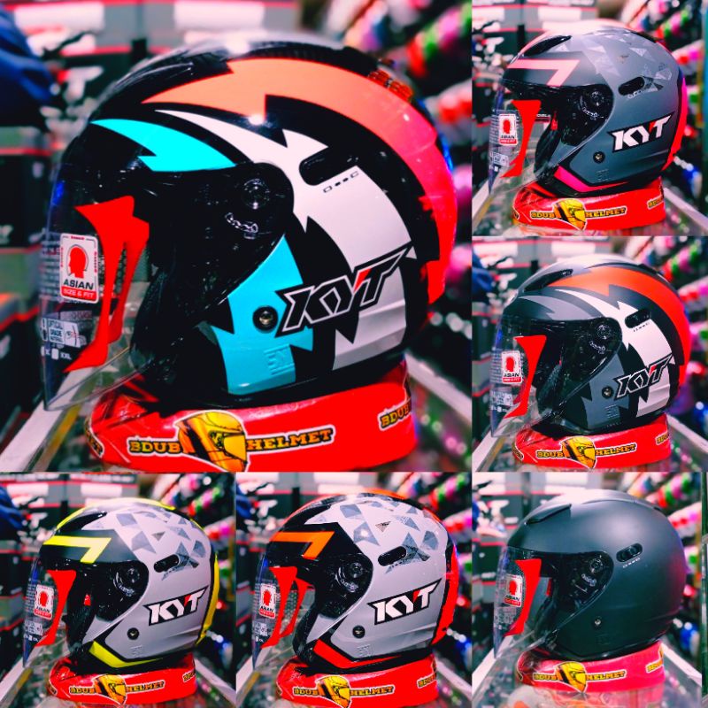 Jual Helm KYT DJ Maxi flat visor venom Ori KYT 100% ORI KYT SNI-DOT ...