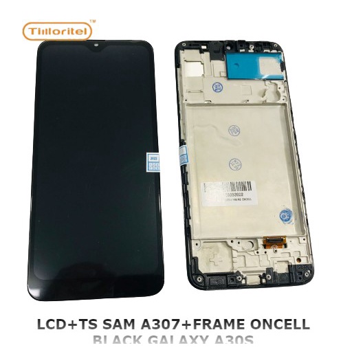 Jual LCD FULLSETSAMSUNG A307/A30S+FRAME ONCELL BLACK | Shopee Indonesia