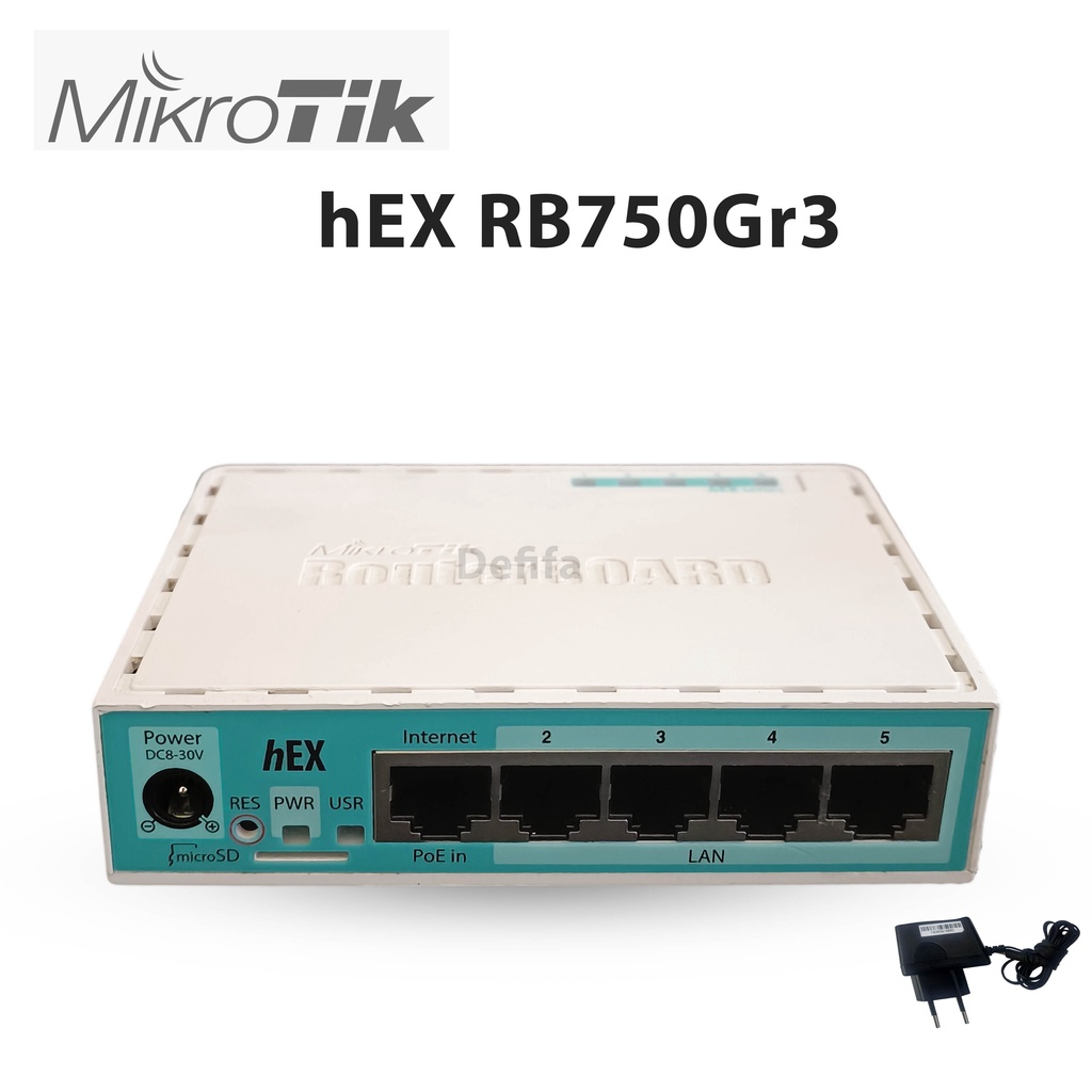 Jual Mikrotik RouterBOARD hEX RB750Gr3 Gigabit Normal Jaya | Shopee ...
