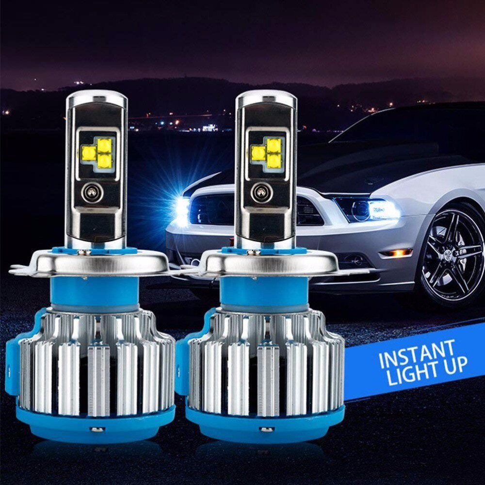 Jual Lampu Depan Mobil LED Headlight H4 SMD Lampu Utama Cahaya Terang ...