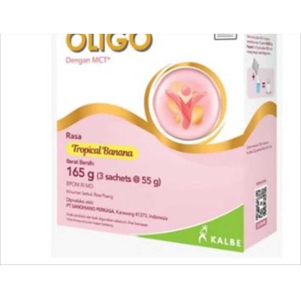 Jual OLIGO SUSU KALBE BANANA BOX 165 GR suplemen susu untuk gangguan ...