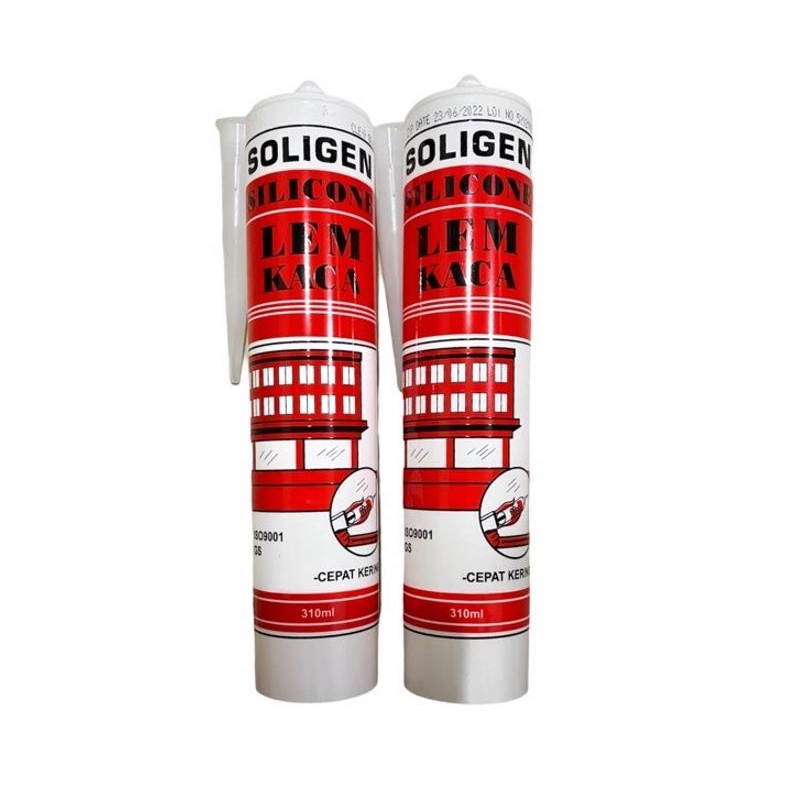 Jual Lem Sealent Kaca Soligen Clear Lem Kaca Silikon Silicone Hitam ...