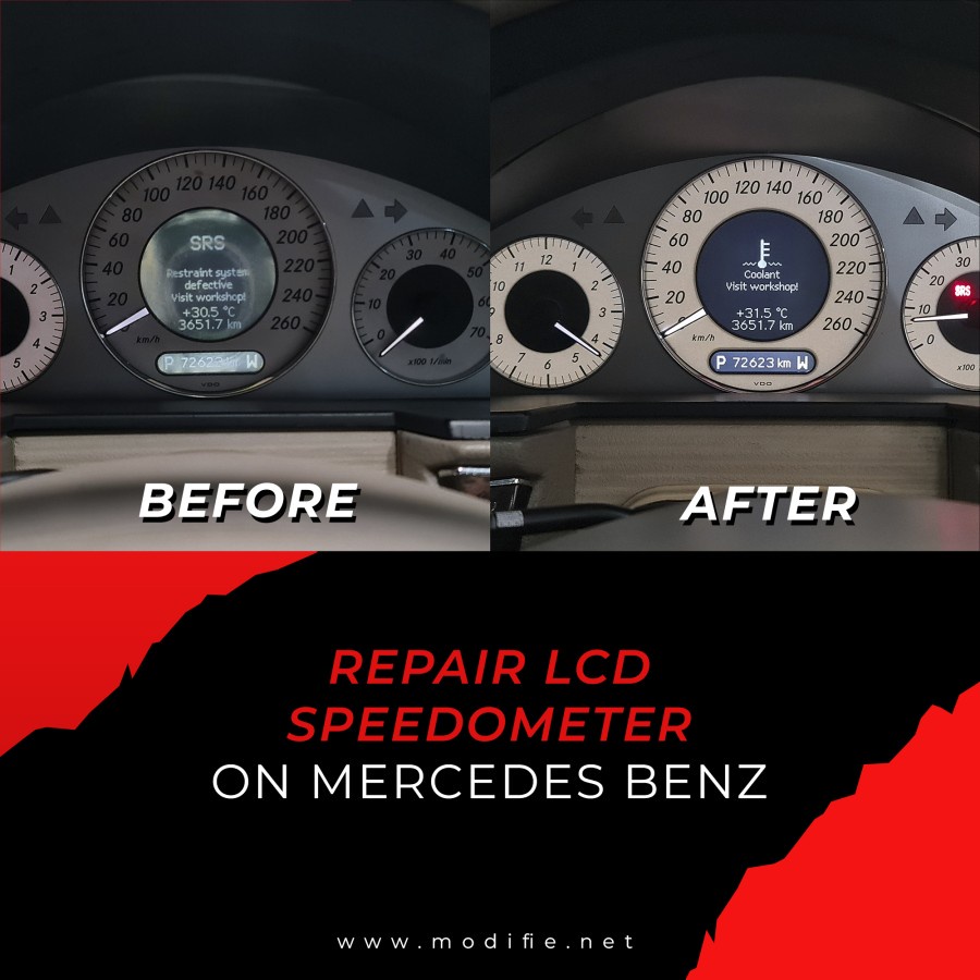 Jual Servis Repair LCD Speedometer Cluster Mercy Mercedes Benz Pudar ...