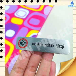 Jual Name Tag Dokter / Name Tag IDI / Nama Dada / Name Tag / Papan Nama ...