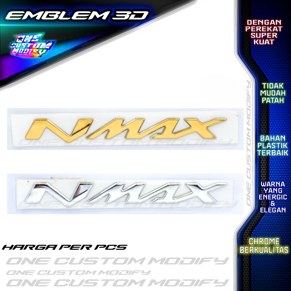 Jual EMBLEM 3D LOGO NMAX NEW NMAX TIMBUL PLASTIK MOTOR NMAX 2015 2016 ...
