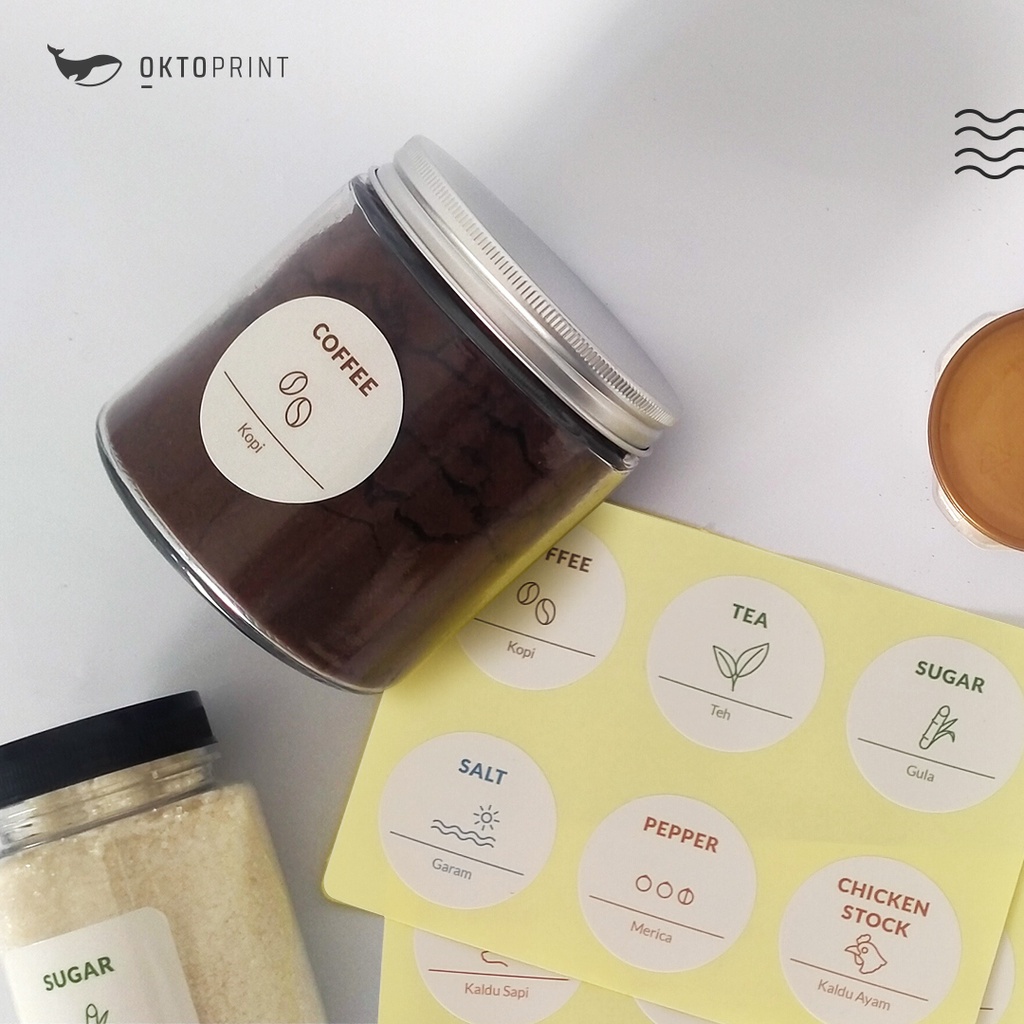 Jual Stiker label untuk toples bahan-bahan dapur | Shopee Indonesia