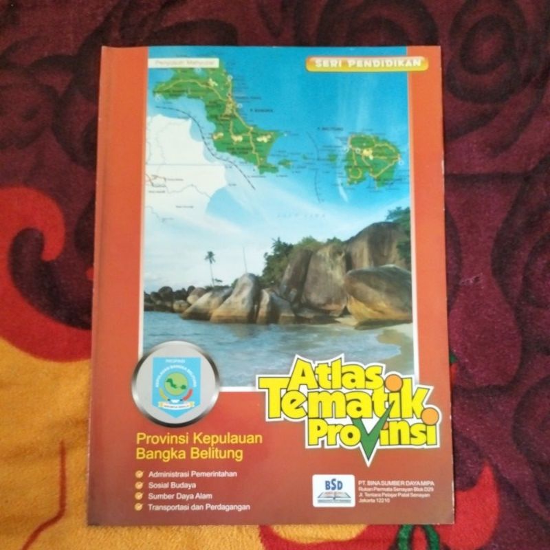 Jual BUKU ORIGINAL PETA ATLAS TEMATIK PROVINSI BANGKA BELITUNG | Shopee Indonesia