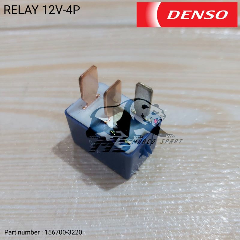 Jual Relay biru Denso universal 12v 4p-Riley biru Denso avanza 12v ...