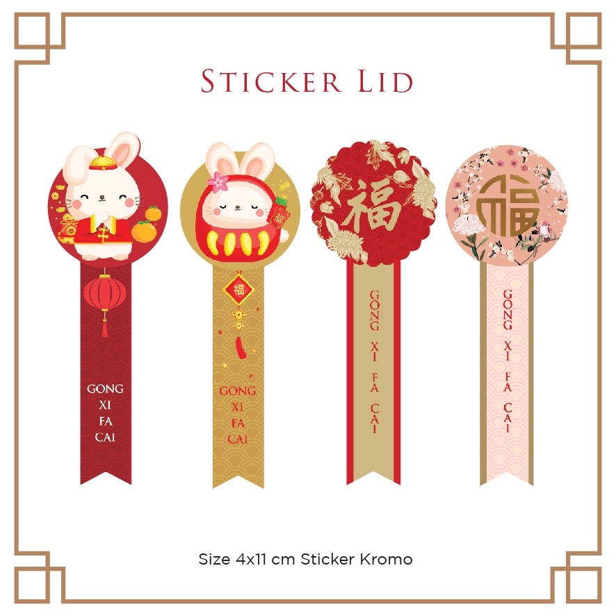 Jual Stiker Toples Imlek Panjang 8pcs Sticker Imlek CNY Sincia Label ...
