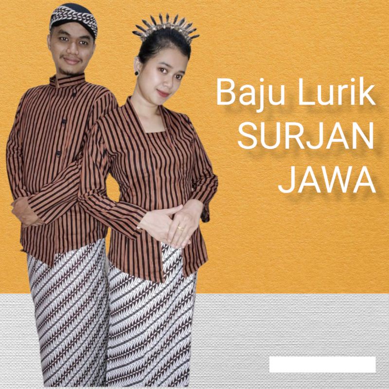 Jual Baju Lurik Surjan kebaya Jawa | Shopee Indonesia