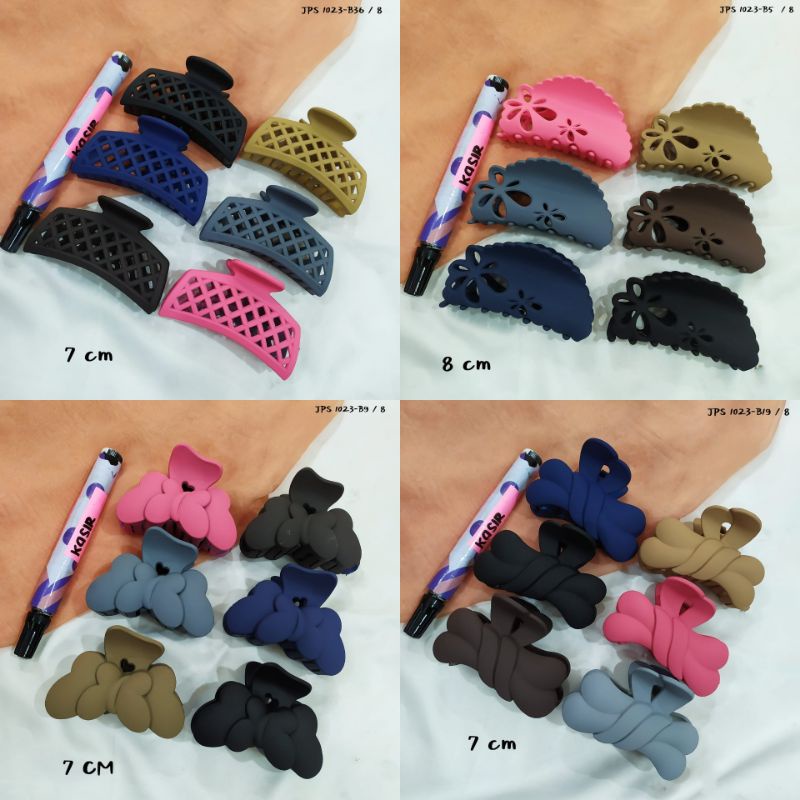 Jual Jepot Salon Aneka Macam Model dan Warna Doff / Jepit Rambut Salon ...