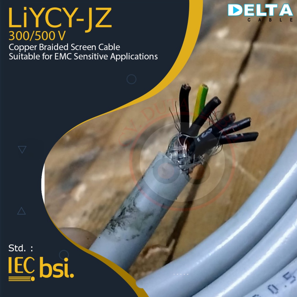 Jual Kabel LiYCY-JZ 6x0,5 mm2 DELTA /6x0,5mm2/6x0.5 mm2/6x0.5mm2/6 x 0 ...