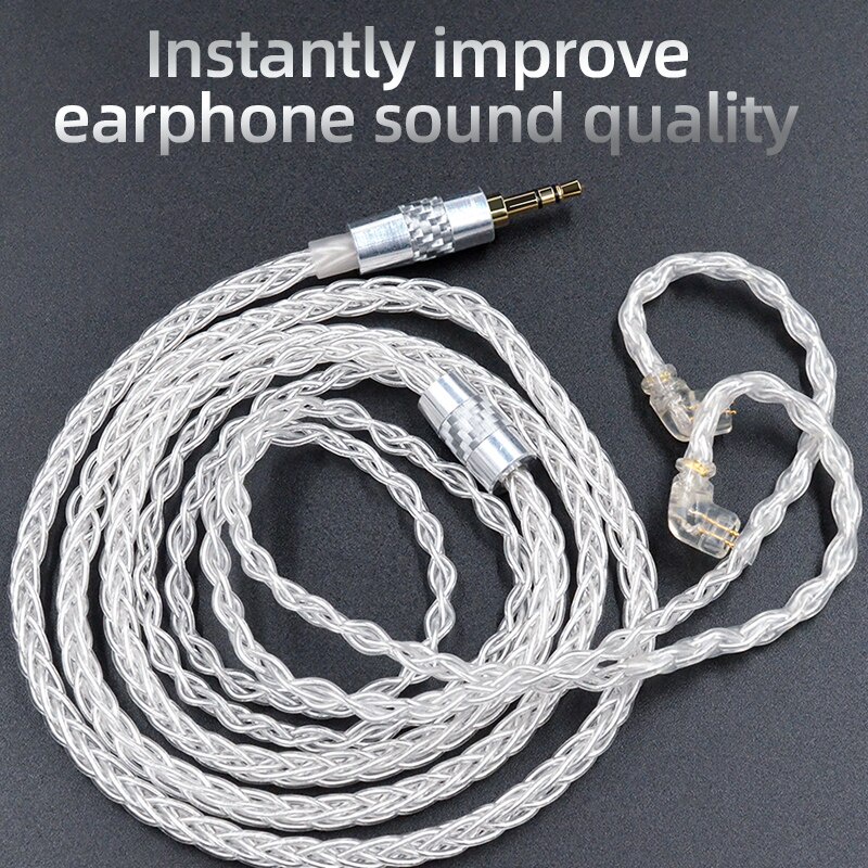 Jual Kabel KZ Upgrade Silver Plated Upgrade Cable 8 shares 152 Cores 3 ...