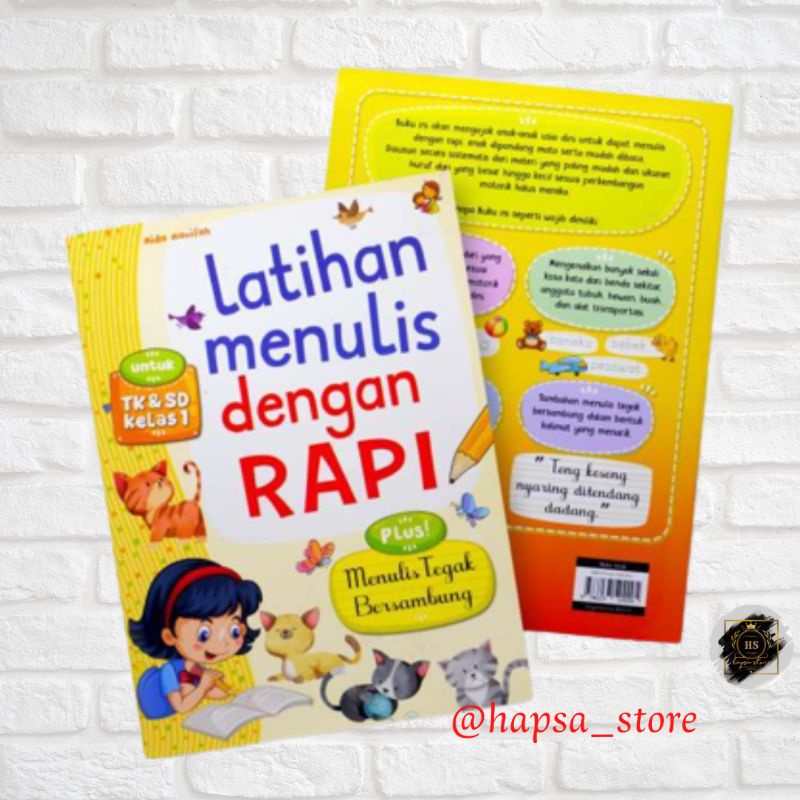 Jual Buku LATIHAN MENULIS DENGAN RAPI Umur 4 -6 Tahun - Aida Hanifah ...