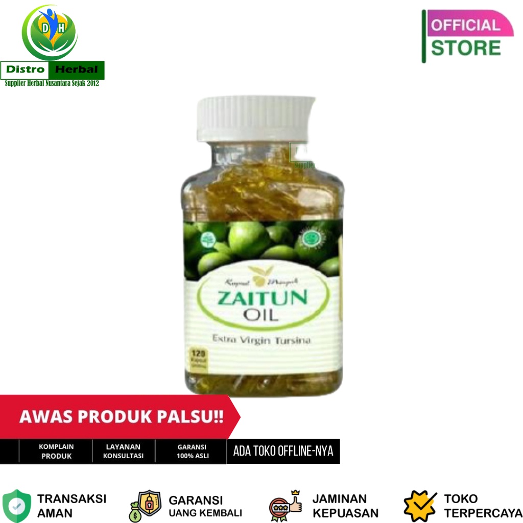 Jual Minyak Zaitun Oil Extra Virgin Kapsul Herbal Indo Utama 120 Kapsul ...