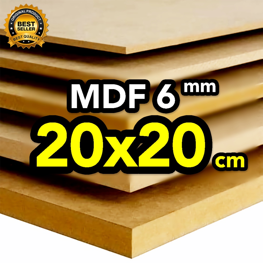 Jual MDF 6MM [20x20 cm] Papan Kayu Hiasan Dinding/Bingkai Foto Mdf Siap ...