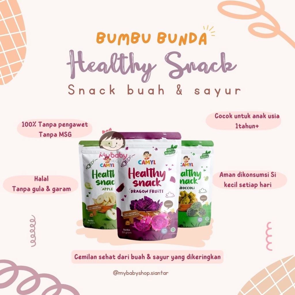 Jual Bumbu Bunda Elia CAMYL Healthy Snack MPASI / Cemilan Bayi | Shopee ...