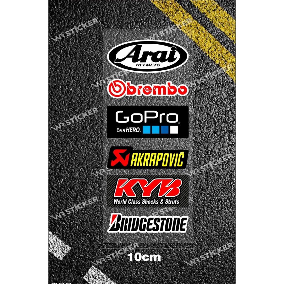 Jual Stiker logo Arai sticker logo sponsor sticker variasi motor ...