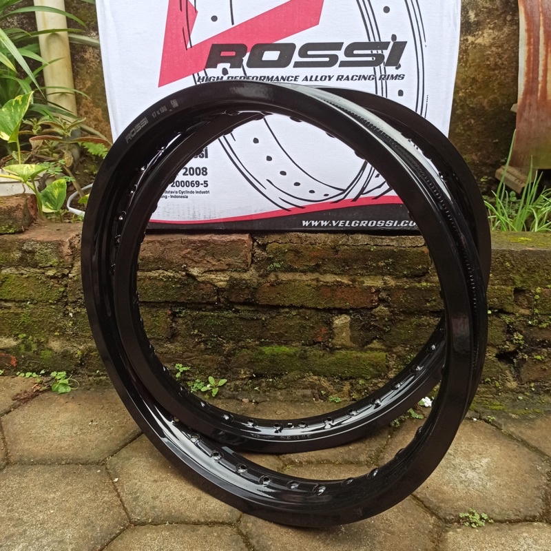 Jual velg rossi alumunium hitam glossy w hitam ukuran 160/185 ring 17 ...