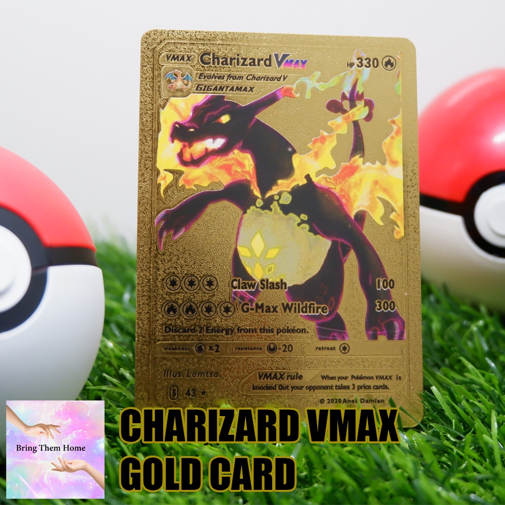 Jual Pokemon Card Gold, Charizard Edition, Kartu Pokemon Emas Vmax & Original Series | Shopee ...