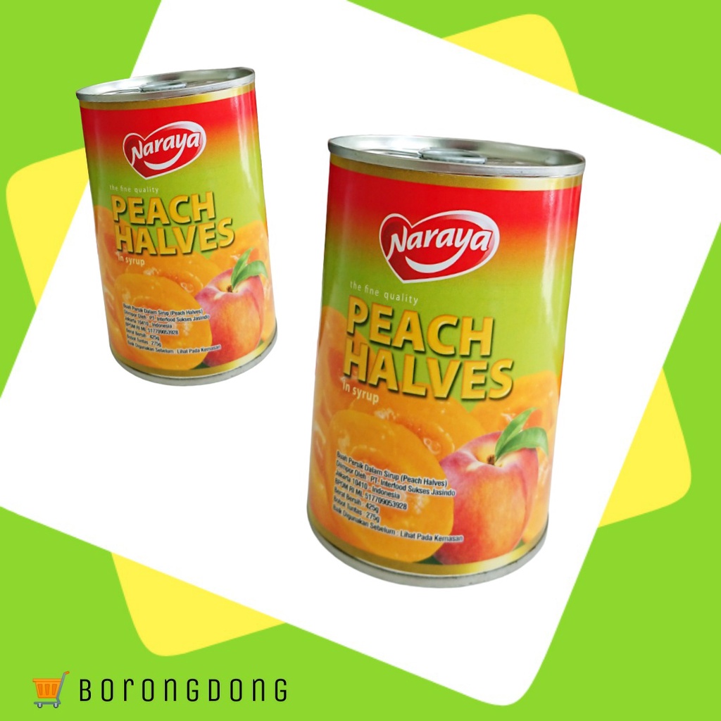 Jual Naraya Peach Halves / Buah Peach Kaleng 425g | Shopee Indonesia