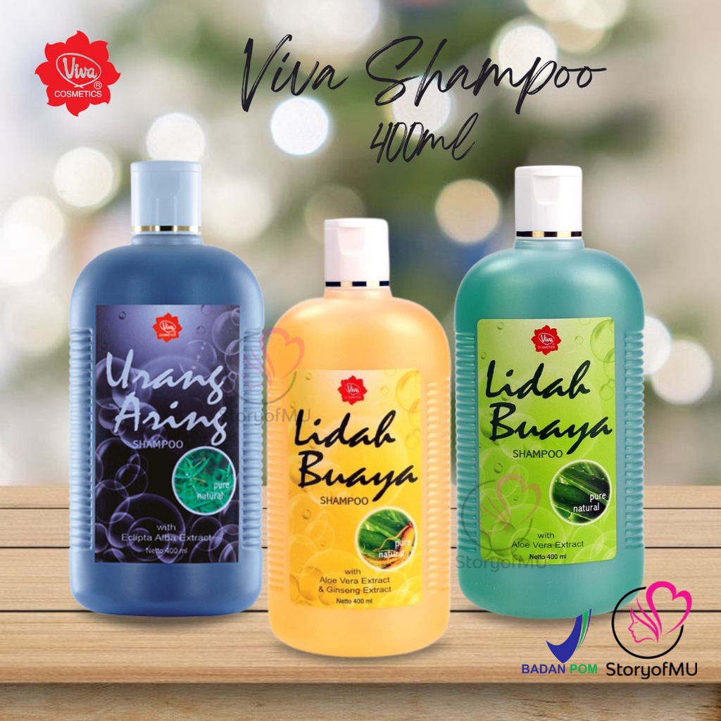 Jual Viva Shampoo Lidah Buaya Ginseng | Aloe Vera | Urang Aring 400ml ...