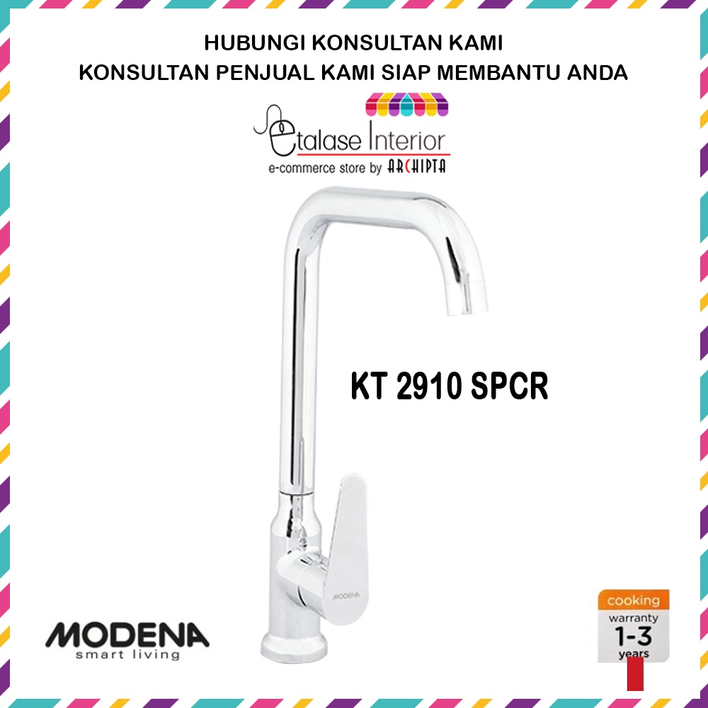 Jual Modena Kran Dapur/ Pantry/ Cuci Piring Kuningan KT2910 SPCR High ...