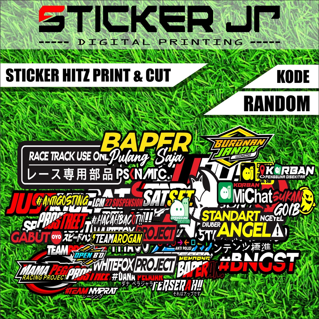 Jual Stiker Racing Vinyl Pack Print Cut - Sticker Motor Hitz Grosir JP ...