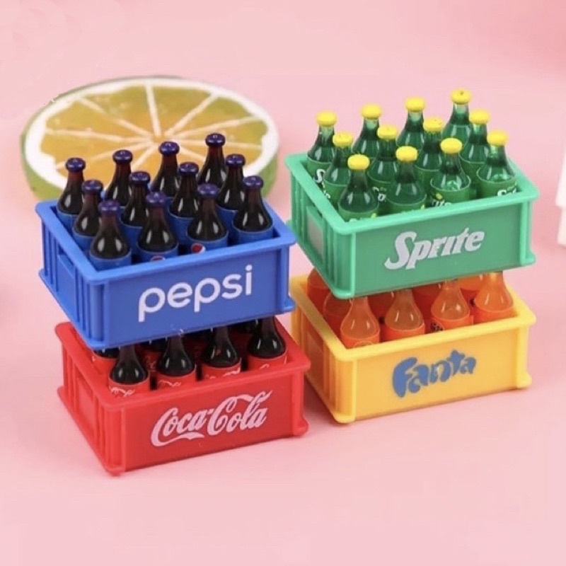 Jual Miniature Minuman Soda Set Skala 1:12 - Miniatur Kerat Botol ...