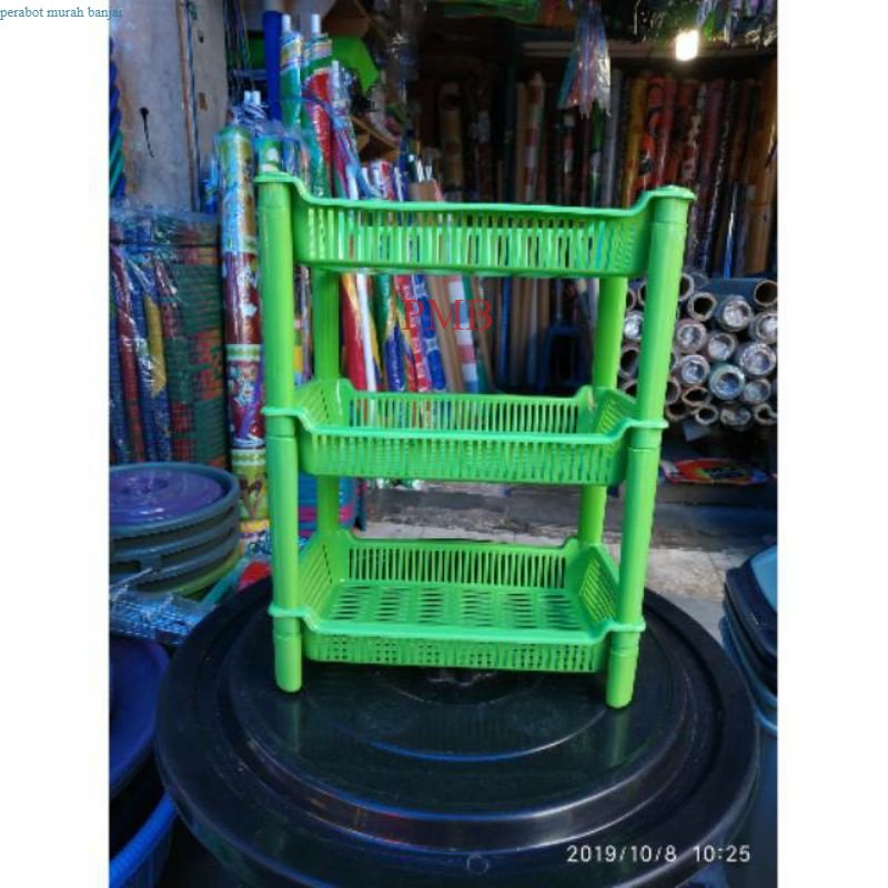 Jual rak bumbu rak dapur Rak susun mini 3 tingkat keranjang susun mini ...