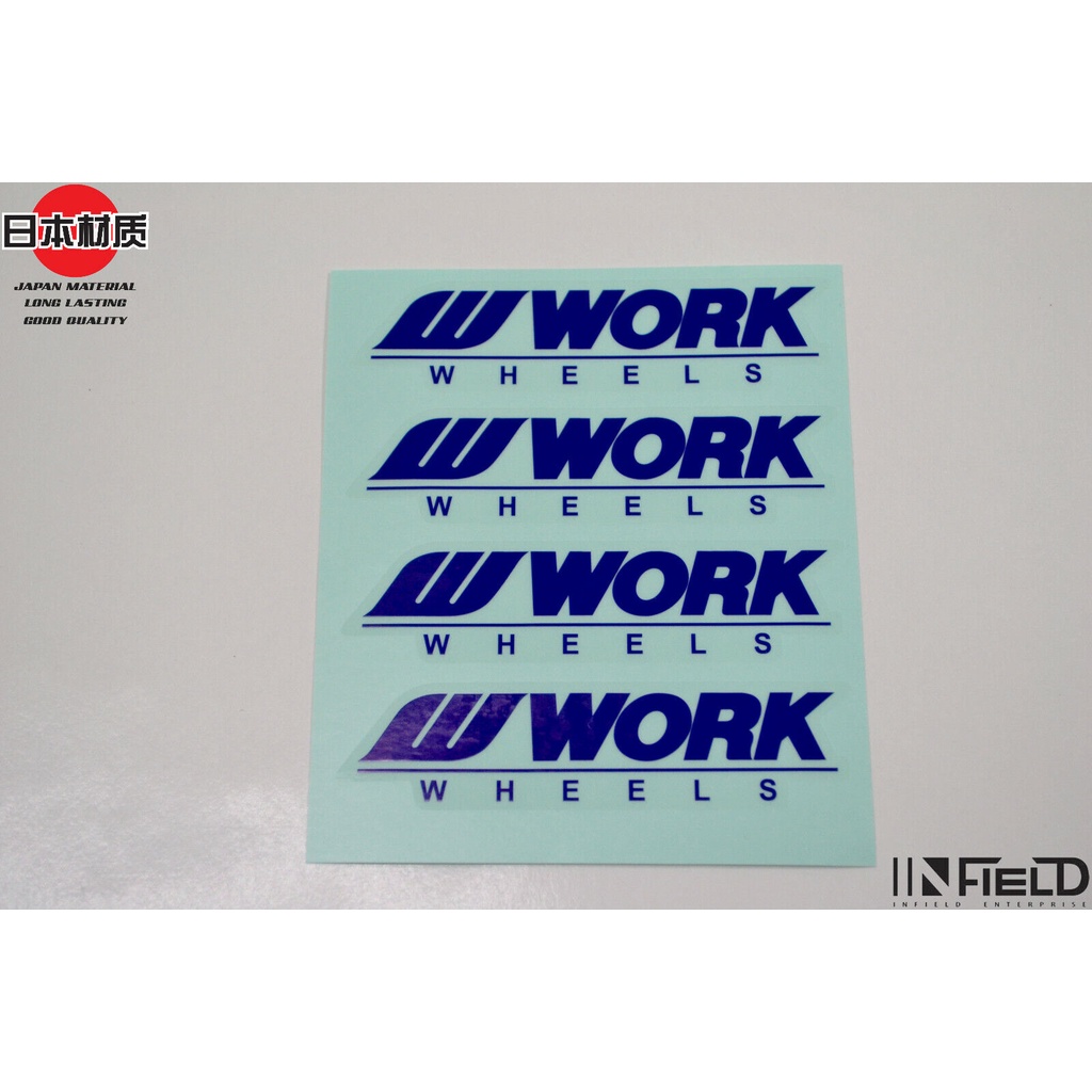Jual stiker work wheels sticker velk mobil work wheels 4pcs | Shopee ...