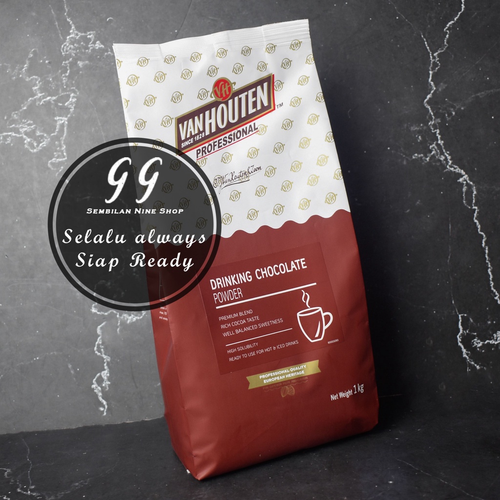 Jual Van Houten Chocolate DRINKING Powder 1 KG Professional Minuman ...