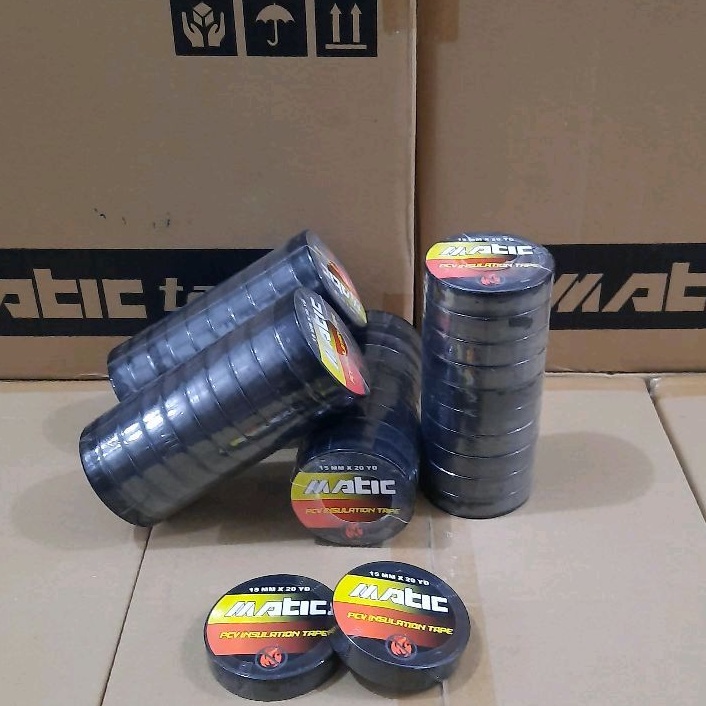 Jual isolasi pvc 15 mm X 20 yard / lakban pvc / isolasi listrik ...