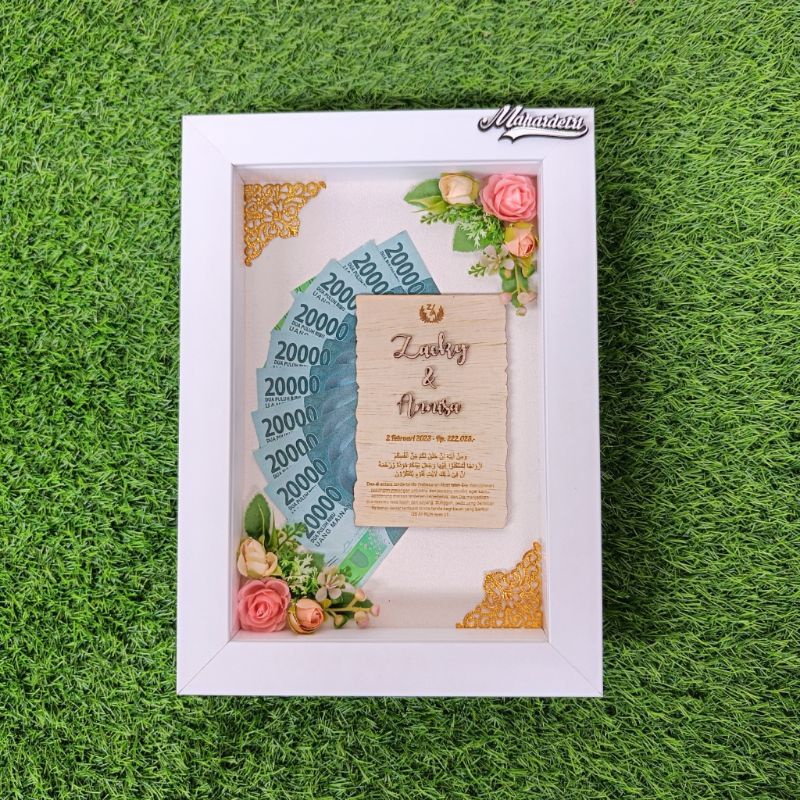 Jual Mahar Uang HELWA termasuk frame 20x30 cm PROSES CEPAT 1 HARI JADI ...