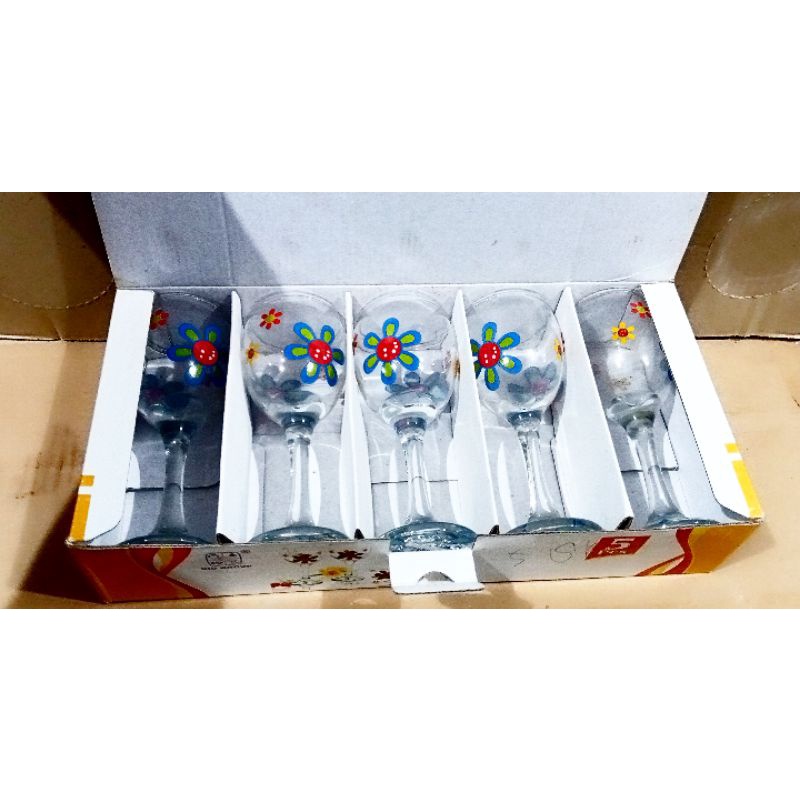 Jual GELAS SET VICTORIA / GELAS BUNGA / GELAS MINUM | Shopee Indonesia