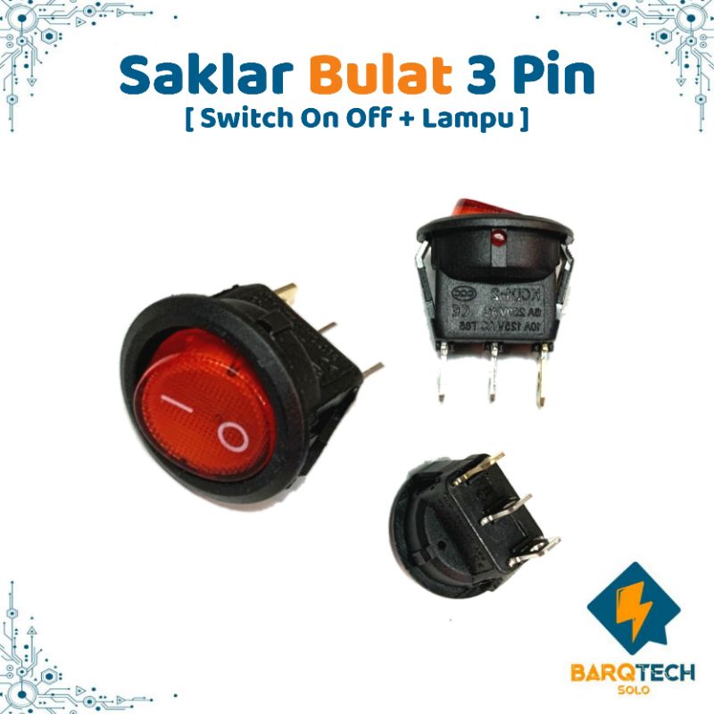Jual Saklar Bulat 3 Pin + Lampu | Shopee Indonesia