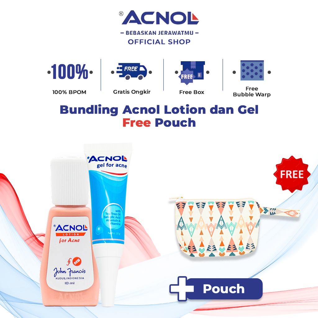 Jual Acnol Bundling Special Package 5 Untuk Melawan Jerawat - Pouch Bag ...