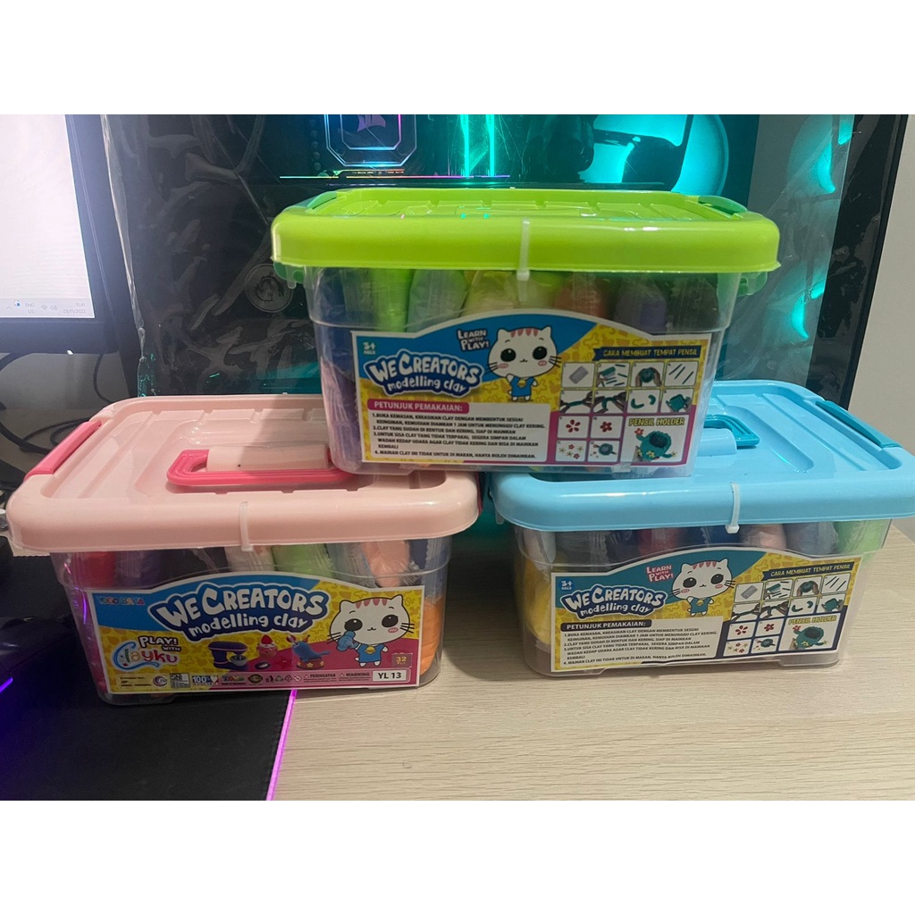 Jual Mainan Anak Seru Clay / We Creators Modelling Clay /Tanah Liat ...